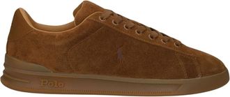 Polo Ralph Lauren HRT Court III Low Top Schn&uuml;rung - - Shoes - Herren - Braun - 45 EU
