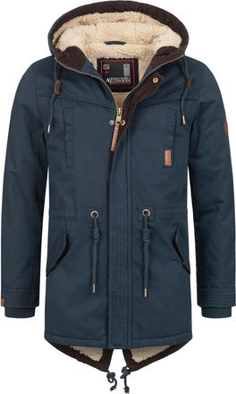 Alessandro Salvarini Winterjacke ALESSANDRO SALVARINI ASMenara, Herren, Gr. XXXL (58), blau (navy), Obermaterial: 100% Baumwolle; Innenseite: 100% Polyester; Wattierung: 1