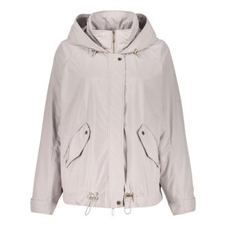 Moorer Wasserdichte Techno Fabric Jacke mit Kapuze - - Jackets - Damen - Beige - S