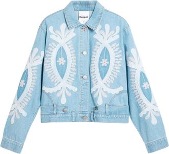 Desigual Femme, Vestes, Multicolore, Taille: 36 FR Chaq_Border Jacket