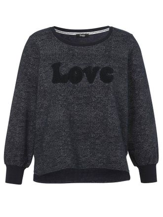 Frapp Sweatshirt (1-tlg) mit Flock-Print Love