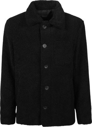 Herno Melange Teddy Jacke - - Jackets - Herren - Schwarzk - M