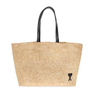 Ami unisex, Sacs, Beige, Taille: ONE Size Ami de Coeur Tote Bag