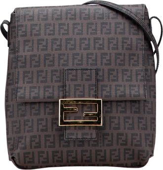 Fendi Sac bandouli&egrave;re imprim&eacute; Pre-owned - Femme - Pre-owned - Brun - Taille: ONE Size
