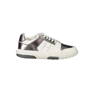 Tommy Hilfiger Weier Polyester Sneaker - - Shoes - Damen - Wei&szlig; - 38 EU