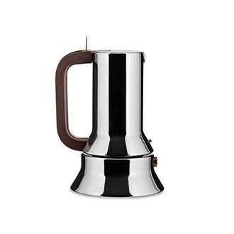 Alessi 9090/1 - Cafeti&egrave;re Espresso Design, Corps en Aluminium, Poign&eacute;e et Bouton en R&eacute;sine Thermoplastique, 1 Tasse