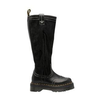Dr. Martens Desert Rodeo Quad Hi Leder- & Wildlederstiefel - - Shoes - Damen - Schwarzk - 40 EU