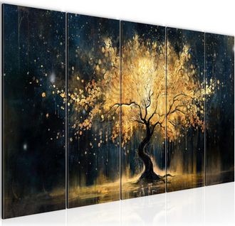 Runa Art Bild Abstrakt Wandbilder auf Vlies Leinwand 5 Teilig Wanddekoration Wohnzimmer Schlafzimmer B&uuml;ro 056956a