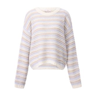 Riani Gestreifter Strickpullover aus Wollmix