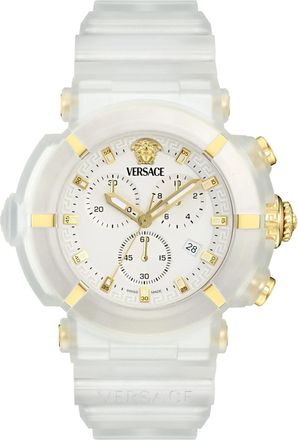 Versace Uhren - Quarz-Chronographenuhr Versace Real Active Chrono - Gr. unisize - in Wei&szlig; - f&uuml;r Damen