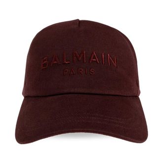 Balmain Casquette &agrave; visi&egrave;re - Femme - Accessoires - Rouge - Taille: ONE Size