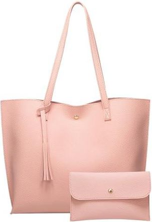 Generic Sac &agrave; bandouli&egrave;re solide pour m&egrave;re, grande capacit&eacute;, sac fourre-tout, bandouli&egrave;re, pour sacs, rose, Taille unique