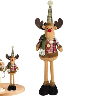 Generic Weihnachts-Dekoration - stehende Figur, mit verstellbaren Beinen, farbenfrohes, festliches Design, robuste Materialkonstruktion, leicht, einfacher Auf