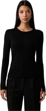 Patrizia Pepe Haut &agrave; manches longues - Femme - Tops - Noir - Taille: 42 FR