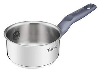 T-fal Daily Cook Stielkasserolle, 12 cm, induktionsgeeignet, ohne Antihaftbeschichtung, Fassungsvermögen 0,4 l, verstärkter Boden, spülmaschinen- und backof