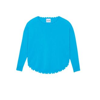 Kujten Kujten, Femme, Tops, Bleu, Taille: 42 FR Col Rond Liquette