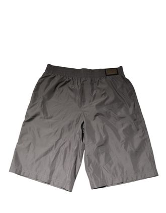 Dolce & Gabbana Nylon Elastic Waist Shorts - Gray