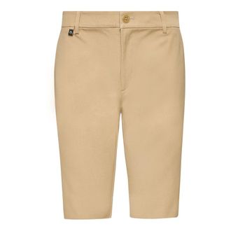 Ralph Lauren Bermuda en serg&eacute; bi-stretch raffin&eacute; - Femme - Shorts - Brun - Taille: 34 FR