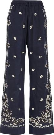 P.A.R.O.S.H. P.a.r.o.s.h., Femme, Pantalons, Bleu, Taille: 40 FR Beach26 Pants