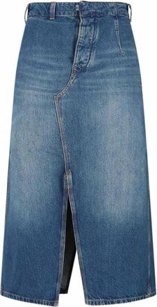 Victoria Beckham Jupe Midi - Bleu