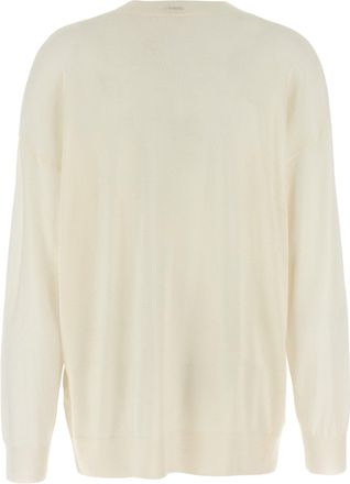 P.A.R.O.S.H. Wool Blend Crew-Neck Sweater - Cream