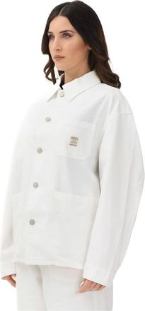 Diesel Femme, Vestes, Blanc, Taille: 38 FR Denim Jacket