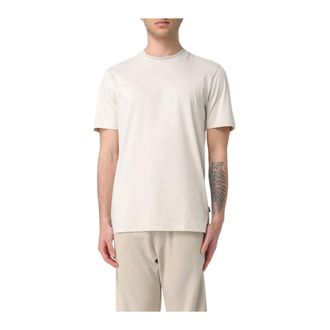 HUGO BOSS Homme, Tops, Blanc, Taille: 2XL T-shirt à col rond