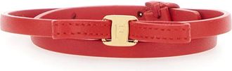 Ferragamo Femme, Accessoires, Rouge, Taille: ONE Size BR BOW Leat