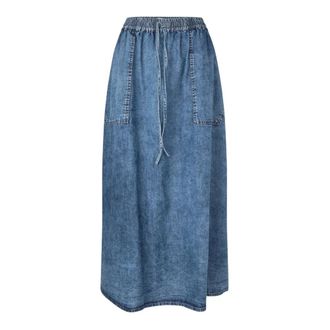 Lollys Laundry Akanell Maxirock - - Skirts - Damen - Blau - XL