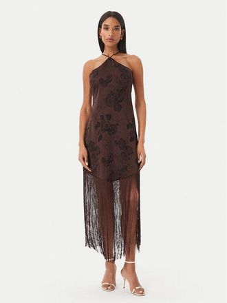 Vero Moda Coctailkleid Tathiana 10355696 Dunkelbraun Regular Fit