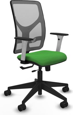 Piqueras y Crespo Schreibtischstuhl in Minzgr&uuml;n, mit wei&szlig;en und schwarzen Armlehnen, h&ouml;henverstellbare Lendenwirbelst&uuml;tze, ausgestattet mit Syncro/Traslack und Schneide
