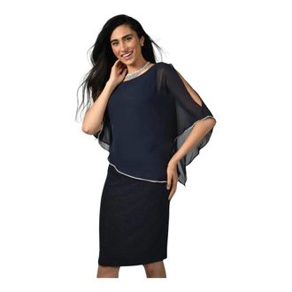 Frank Lyman Design Navy Kleid - Eleganter Stil - - Blouses & Shirts - Damen - Blau - M