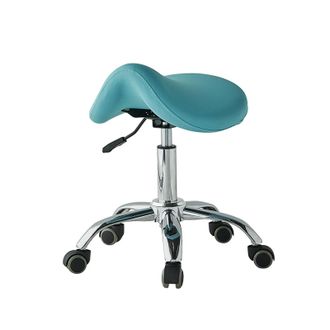 Generic Sattelhocker, ergonomischer Sattelstuhl, 440 Pfund Tragkraft, geeignet for Studios und Labore(Color-2)