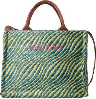 Marni Femme, Sacs, Vert, Taille: ONE Size Small Basket Bag