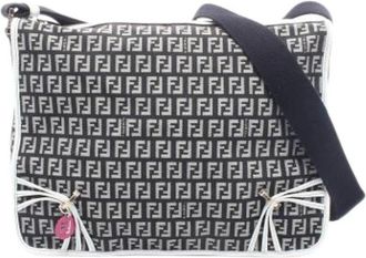 Fendi Sac Bandouli&egrave;re Vintage en Toile Pre-owned - Femme - Pre-owned - Noir - Taille: ONE Size