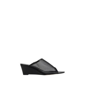 Aeyde Sandales compens&eacute;es Suzanne en mesh - Femme - Chaussures - Noir - Taille: 41 EU