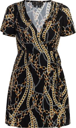 Faina Minikleid mit Allover-Print Damen schwarz