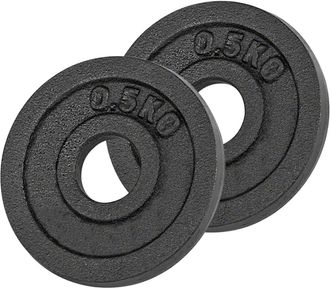 Sport-Tec Hantelscheibe aus Gußeisen 0,5kg bis 20kg, Bohrung Ø 3cm, Stück