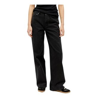 A.P.C. A.p.c., Femme, Jeans, Noir, Taille: W30 Jean Elisabeth Jambe Large