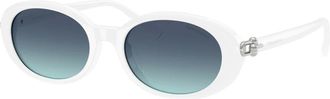 Tiffany & Co. unisex, Accessoires, Blanc, Taille: 54 MM Tf4242D Lunettes de soleil