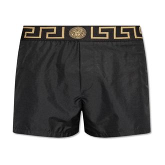 Versace Homme, Maillots de bain, Noir, Taille: 3XL Greca Swim Shorts