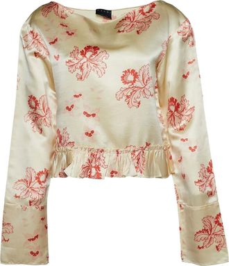 Marni blouse &agrave; fleurs imprim&eacute;es - Tons neutres