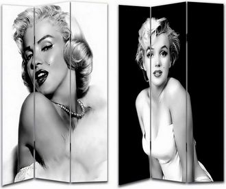 Hti-Line Paravent Marilyn Raumteiler Sichtschutz Trennwand Marilyn Monroe