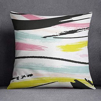 Bonamaison Le Jardin du Lin Kissenhüllen, Cotton, Mehrfarbig, 45x45