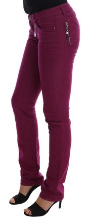 Costume National Womens Purple Cotton Stretch Slim Denim Jeans Clothing