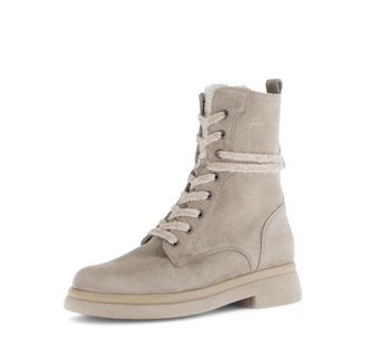 Gabor Damen Chelsea Boots, Frauen Stiefeletten,Moderate Mehrweite (G),Best Fitting,Warmfutter,Schlupfstiefel,flach,Kiesel/Panna,38.5 EU / 5.5 UK
