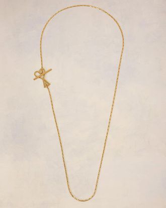 Ami Ami Paris - Collier Dor&eacute; Chaine Ami De Coeur 2 En 1 En Laiton Or - TU - Unisex