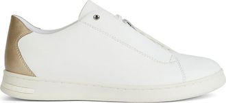 Geox D Jaysen A Sneaker, White/LT Gold, 41 EU