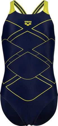Arena Kinder Schwimmanzug GIRLS SWIMSUIT V BACK GRAPHIC VIOL