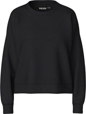 Pieces Pcchilli Ls Sweat Noos BC pour Femme - Noir - M
